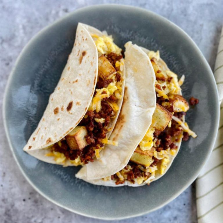 Chorizo Breakfast Tacos - EatFlavorly