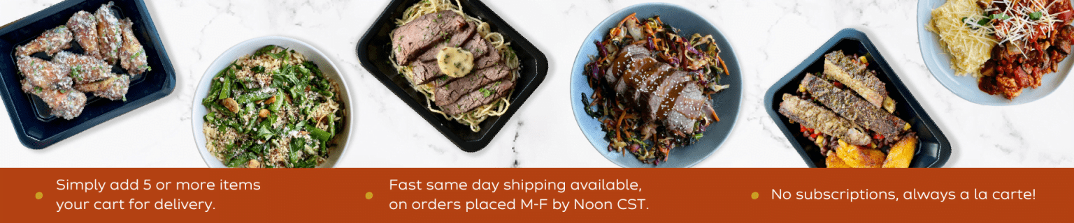 Frozen Meals Menu - EatFlavorly Scratch Made Gourmet Meals